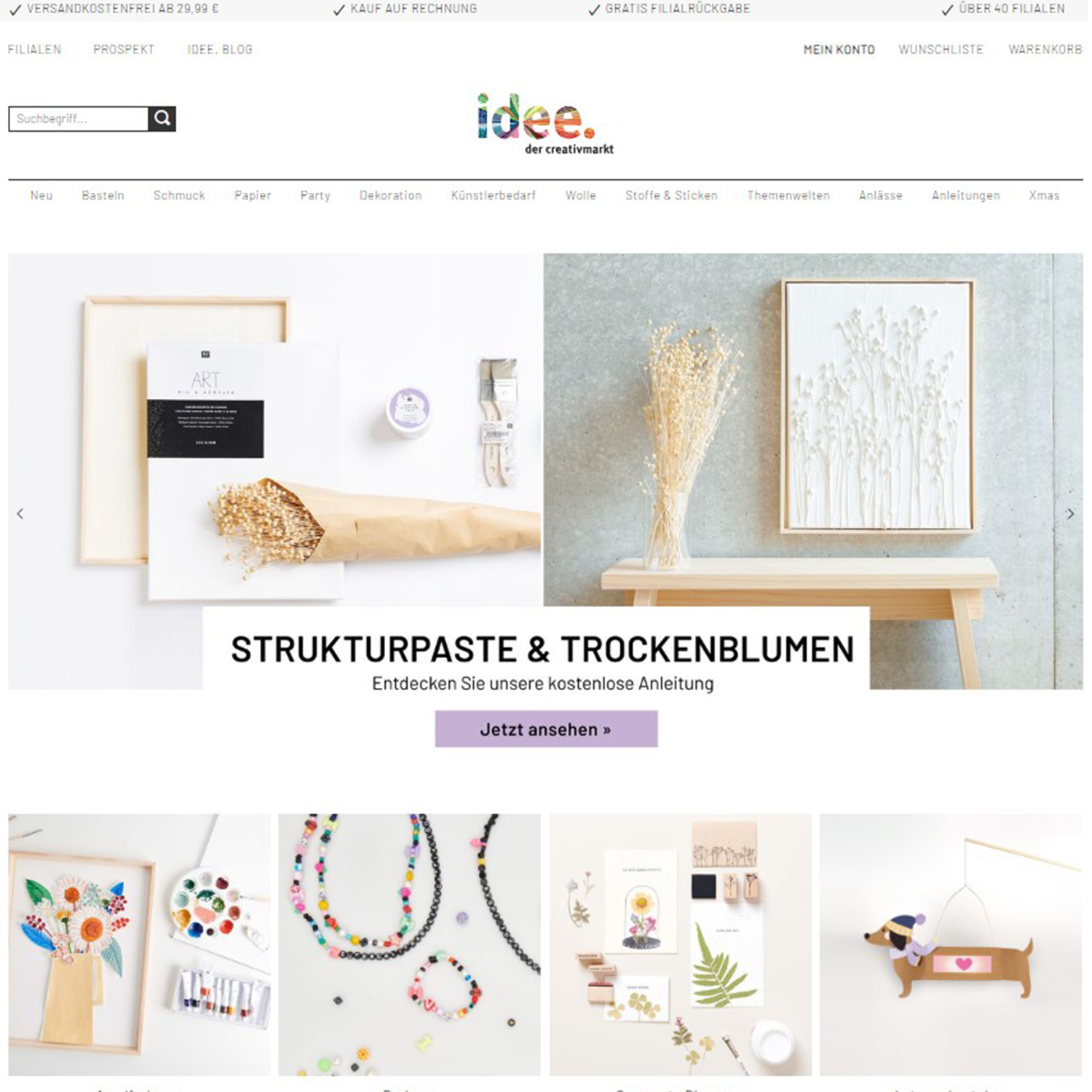 Idee. Creativmarkt EN - Tap Holding